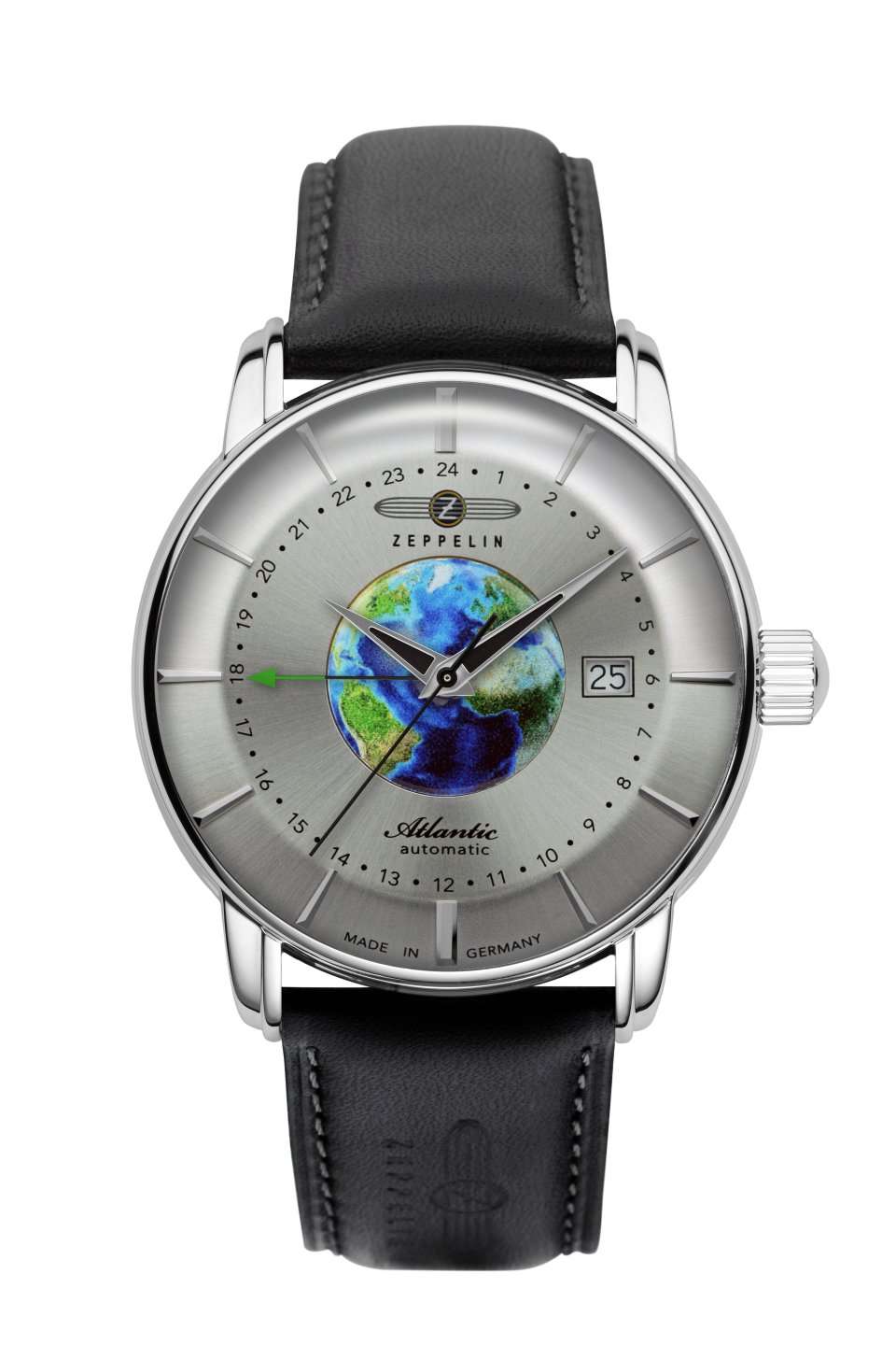 HAU, Zeppelin Atlantic Automatik GMT Cal. 9075 24 Jewels, Steelcase ...