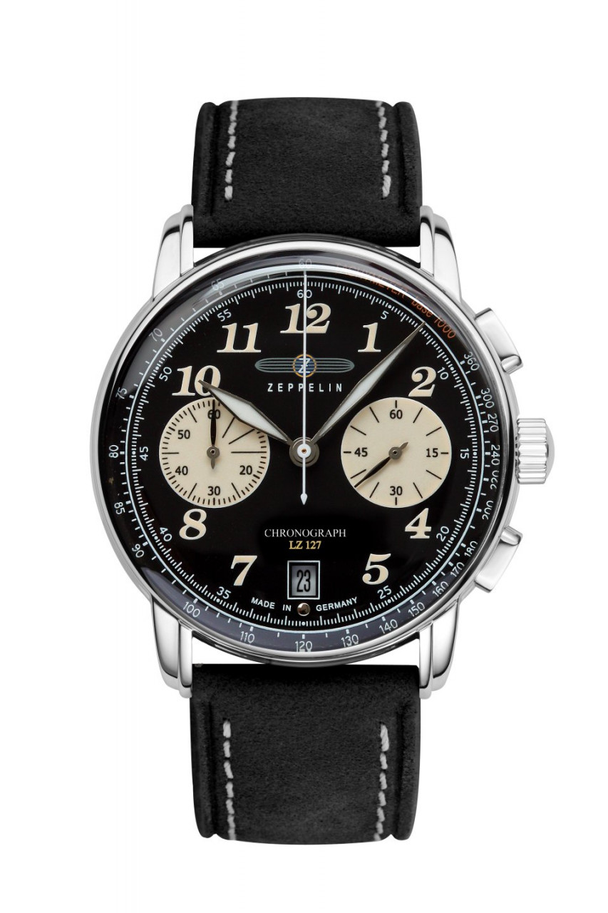 HAU, Zeppelin LZ 127 Chrono Cal. 6S21 Steelcase wr 5atm, MineralK1 ...